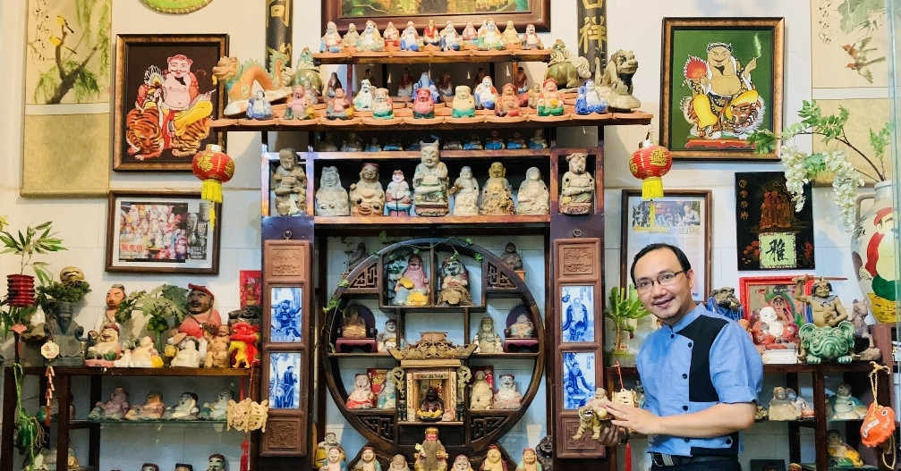 University professor is proud owner of 300 Earth God statues