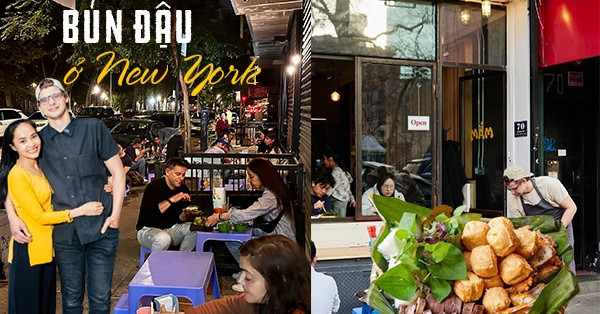 Vietnamese street food conquers New York: Diners sit curbside for bun dau