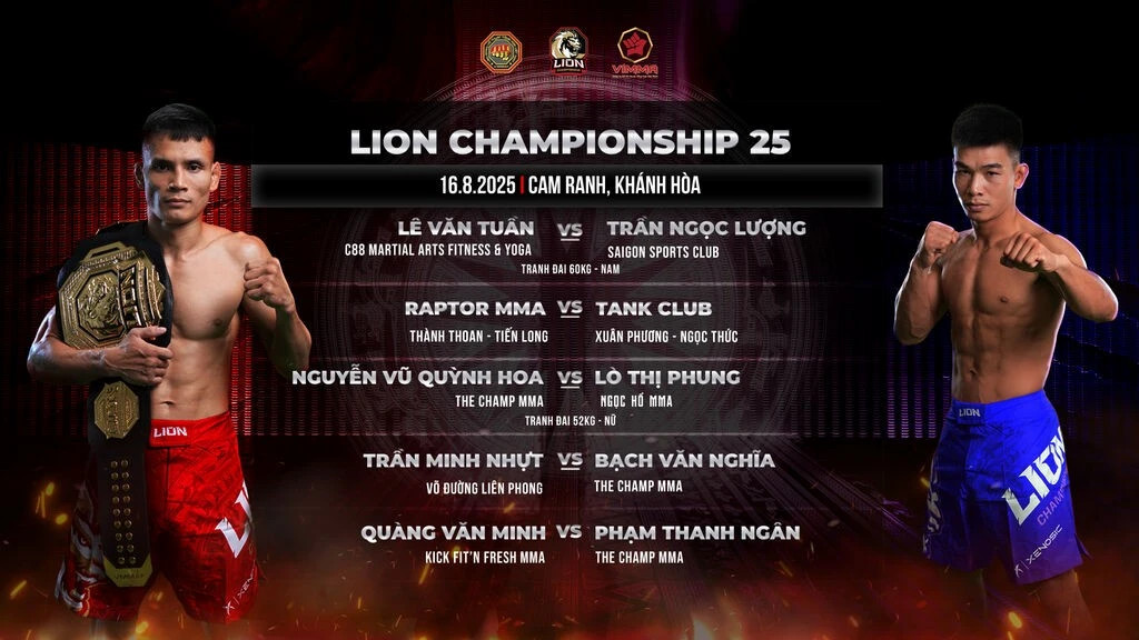 LION Championship 25 to feature title showdowns in Khanh Hoa