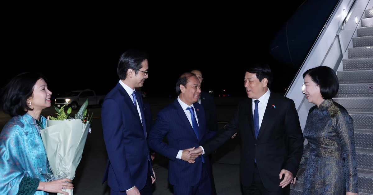President Luong Cuong arrives in New York for UNGA 80 high-level debate