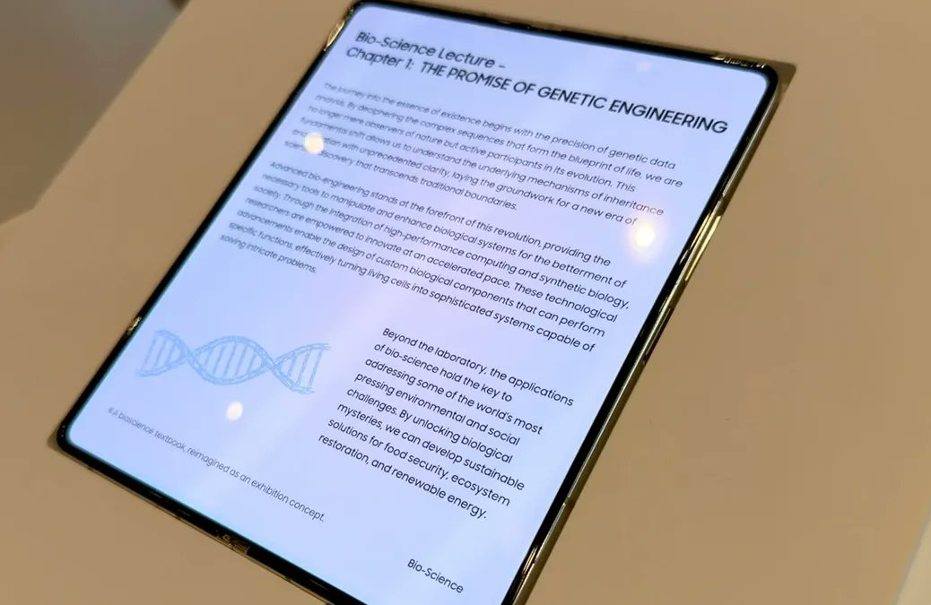 Samsung unveils near-perfect foldable display, possibly for iPhone Fold