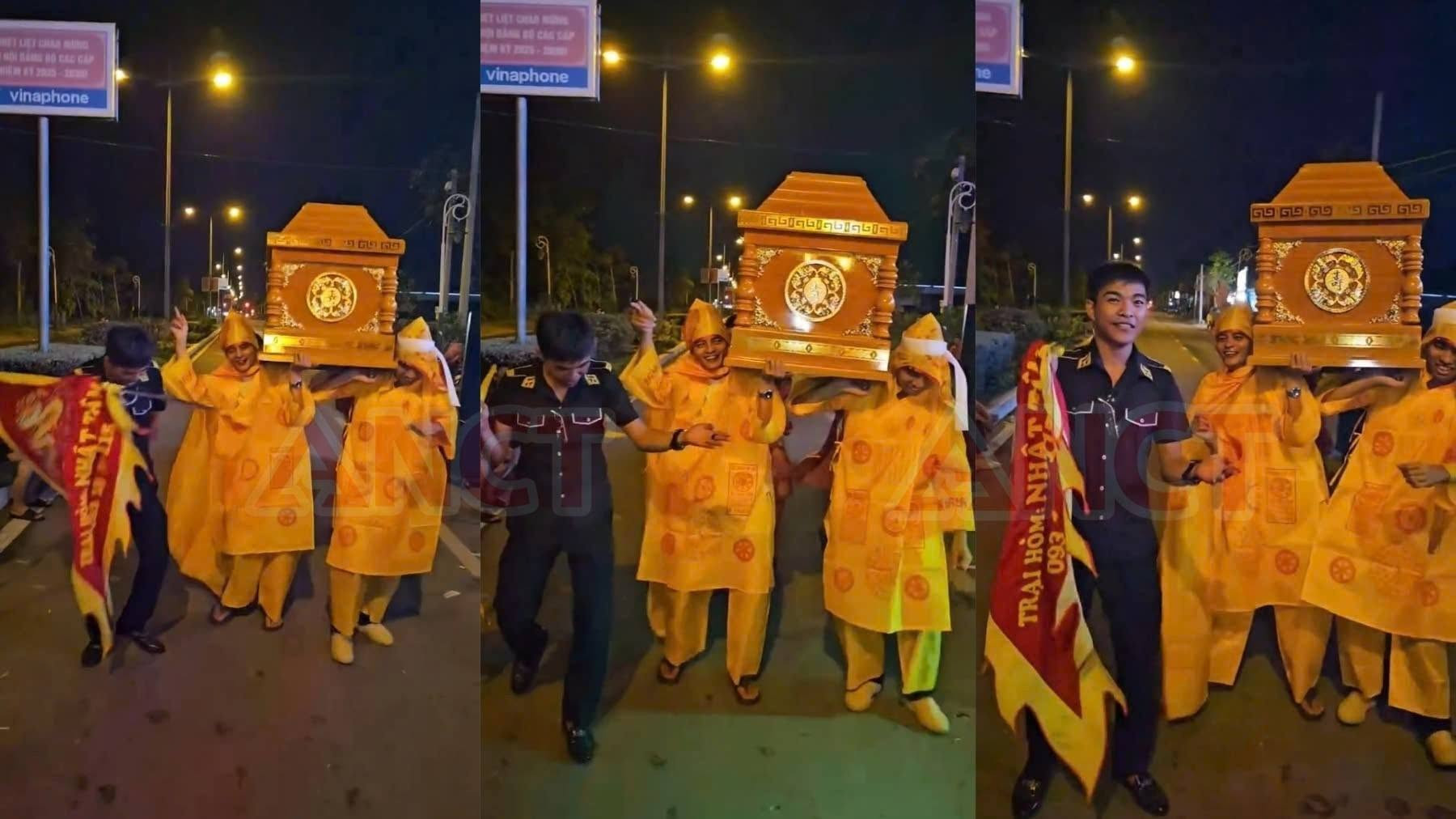 Coffin parade birthday stunt leads to arrests in Can Tho